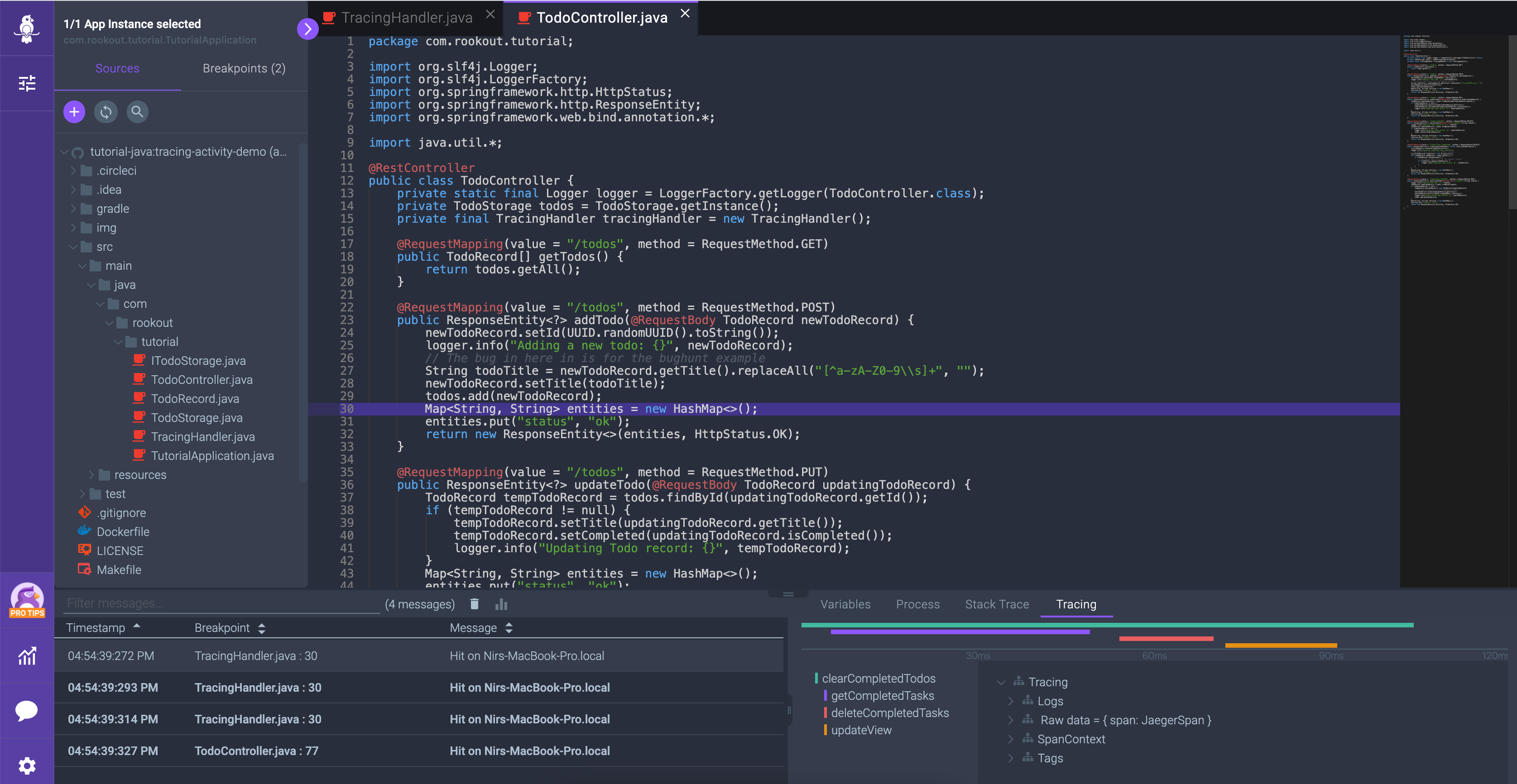 Tracing Timeline Documentation